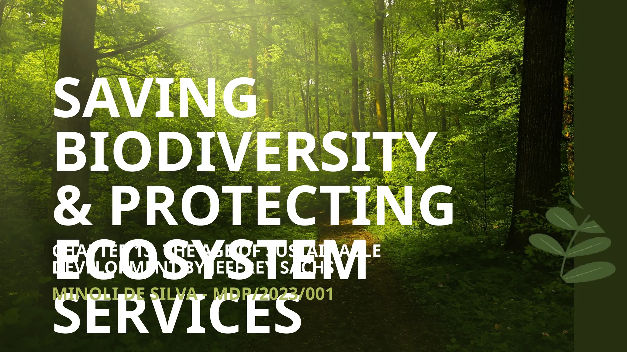 Saving Biodiversity & protecting ecosystem services.pptx