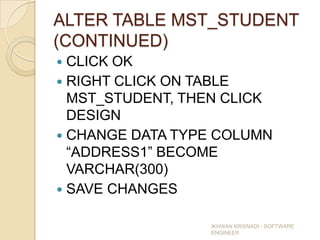 How To Solve: Saving Changes Is Not Permitted on SQL SERVER | PPT