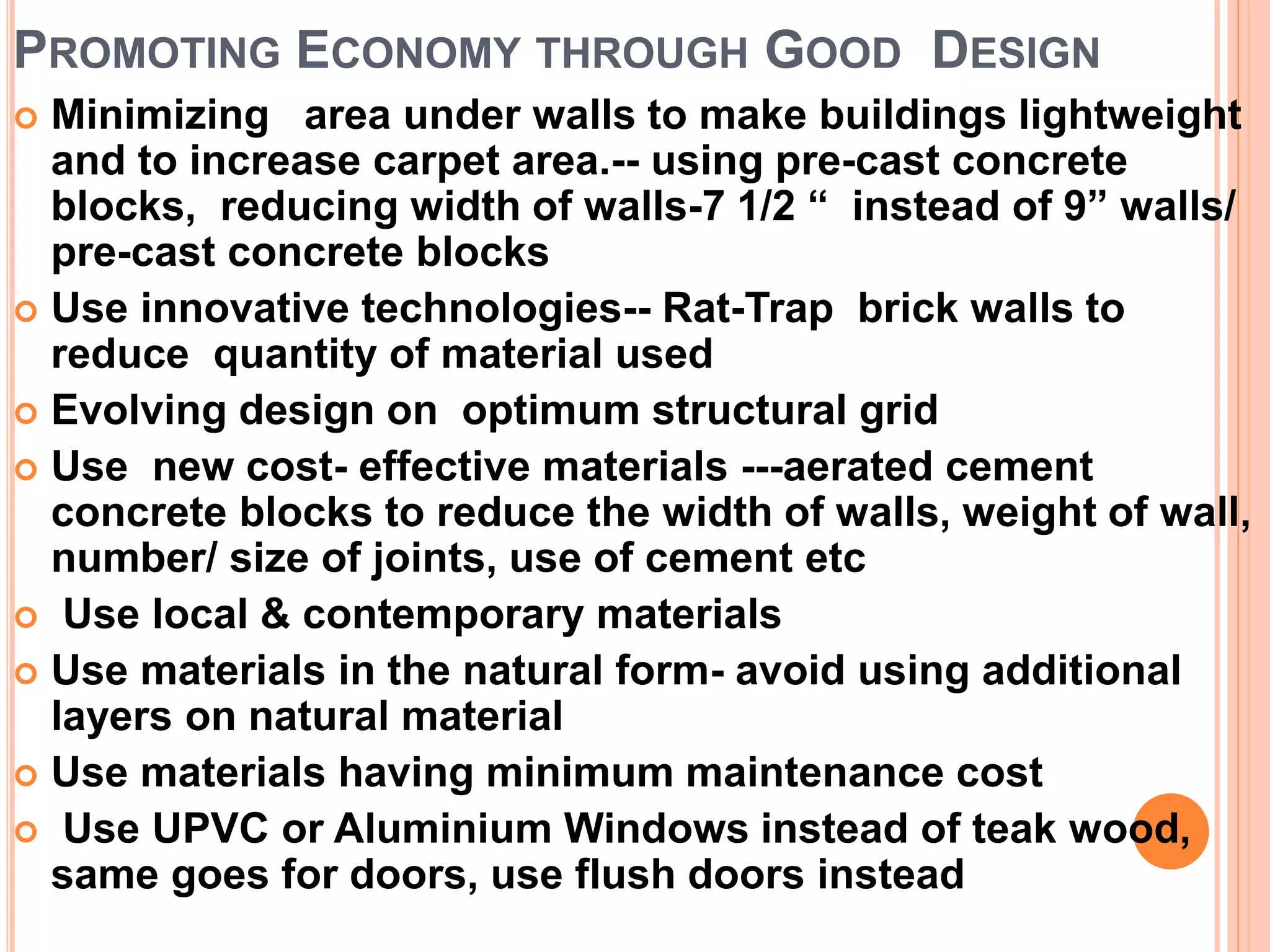 Making Buildings Cost- Effective through Building Design | PPTX