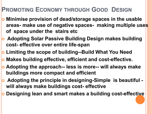 Making Buildings Cost- Effective through Building Design | PPTX