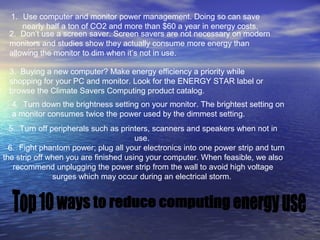 Saving Energy | PPT