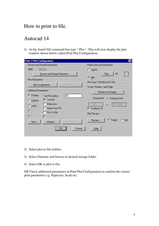 Saving File As Plot File | PDF