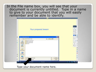 How to Save Your File