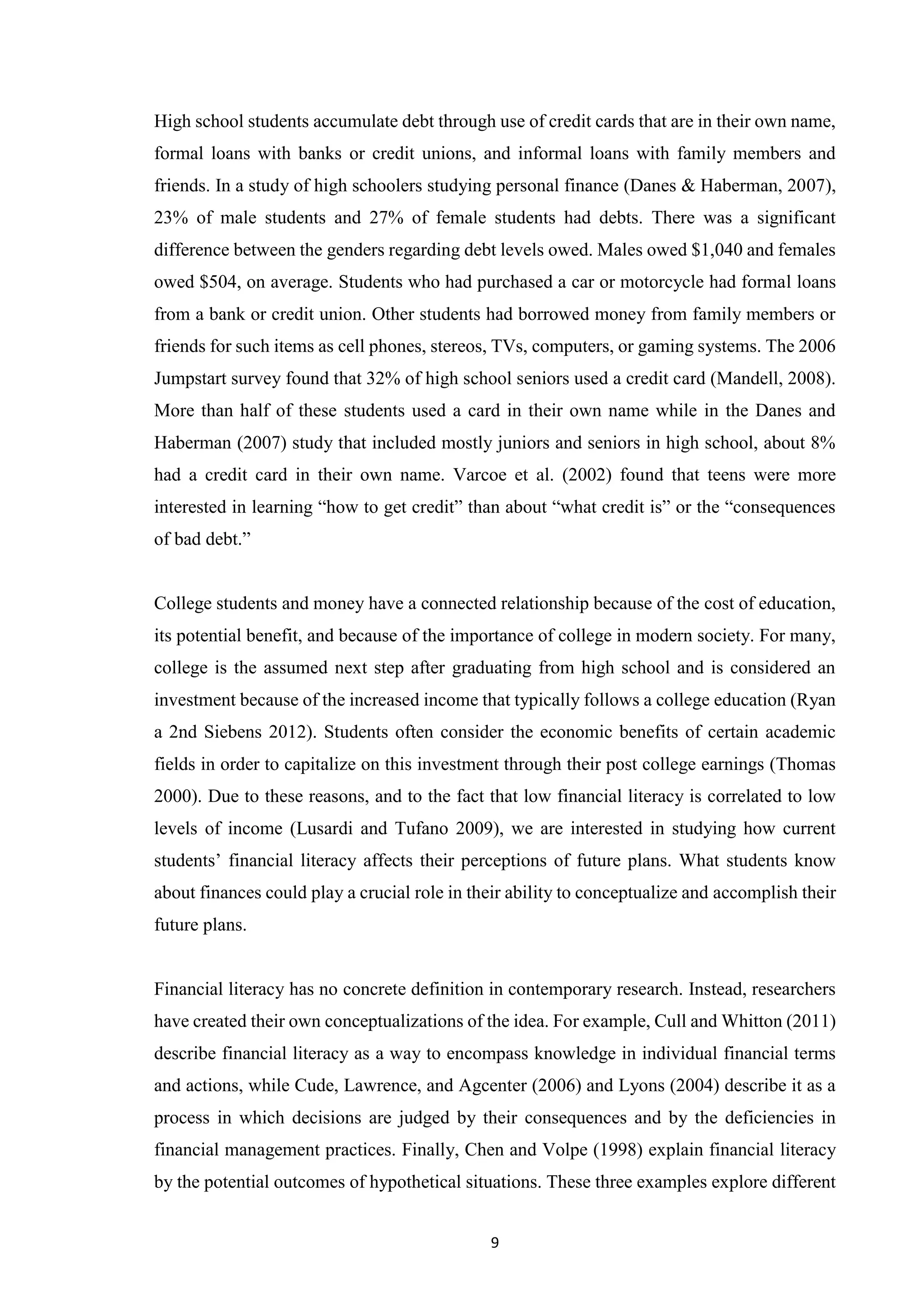 Saving habit among high school students - Akaresh Jose | PDF