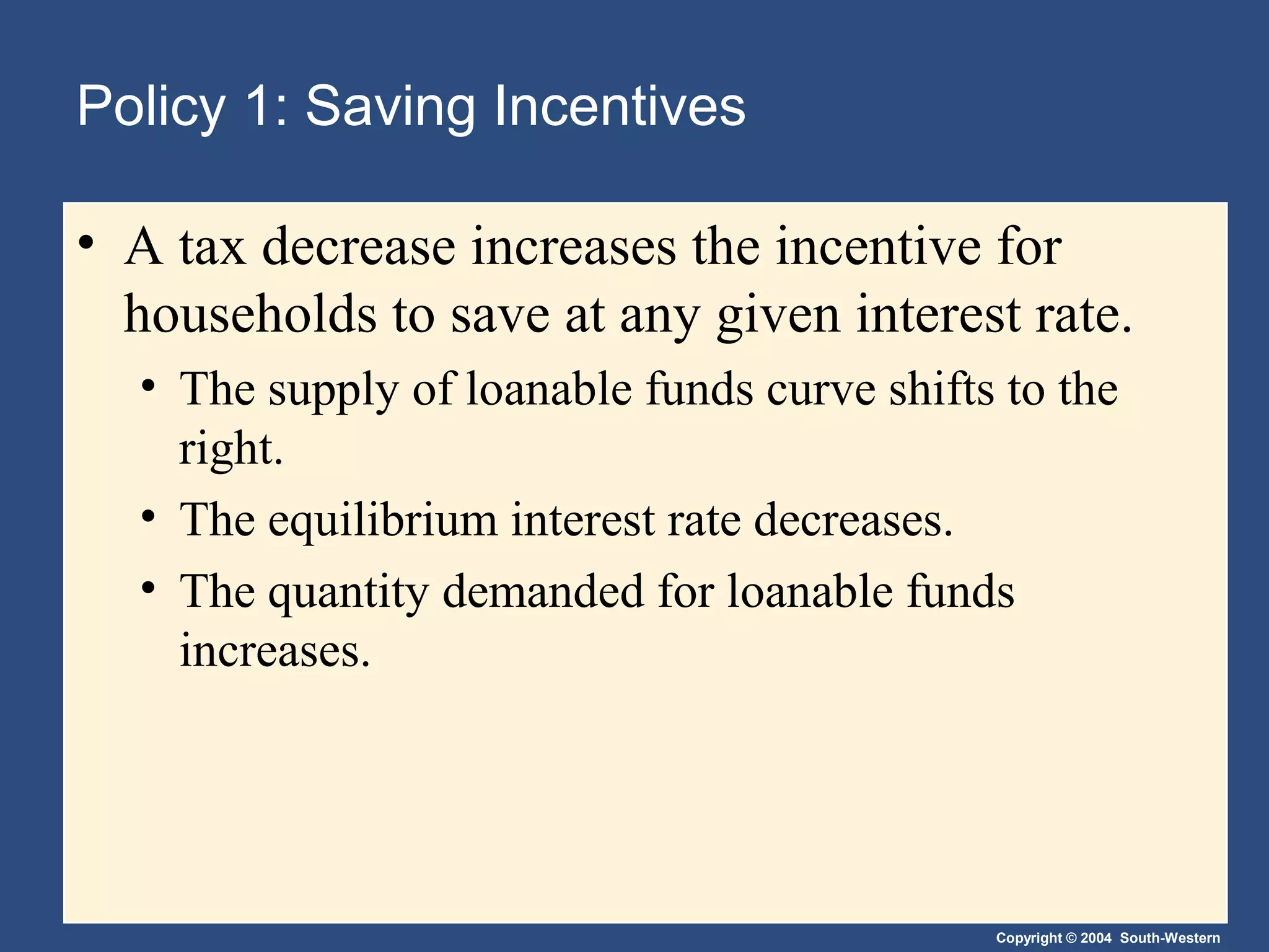 Saving, Investment, and the Financial System | PPT