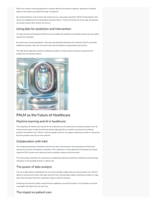 Saving Lives with AI The PALM System at Montefiore Medical Center. | PDF