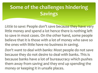 Saving mobilization | PPTX