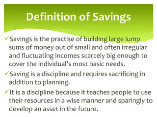 Saving mobilization | PPTX