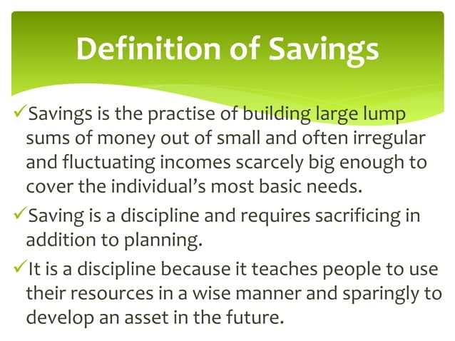 Saving mobilization | PPTX | Business Banking & Finance | Business