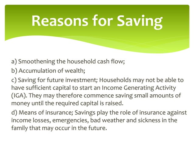 Saving mobilization | PPTX | Business Banking & Finance | Business