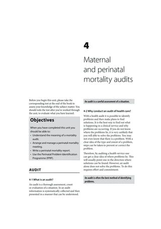 Saving Mothers and Babies: Maternal and perinatal mortality audits | PDF