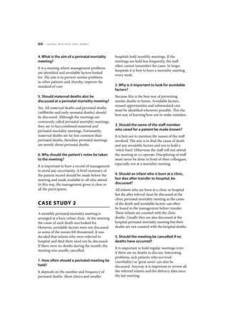 Saving Mothers and Babies: Maternal and perinatal mortality audits | PDF