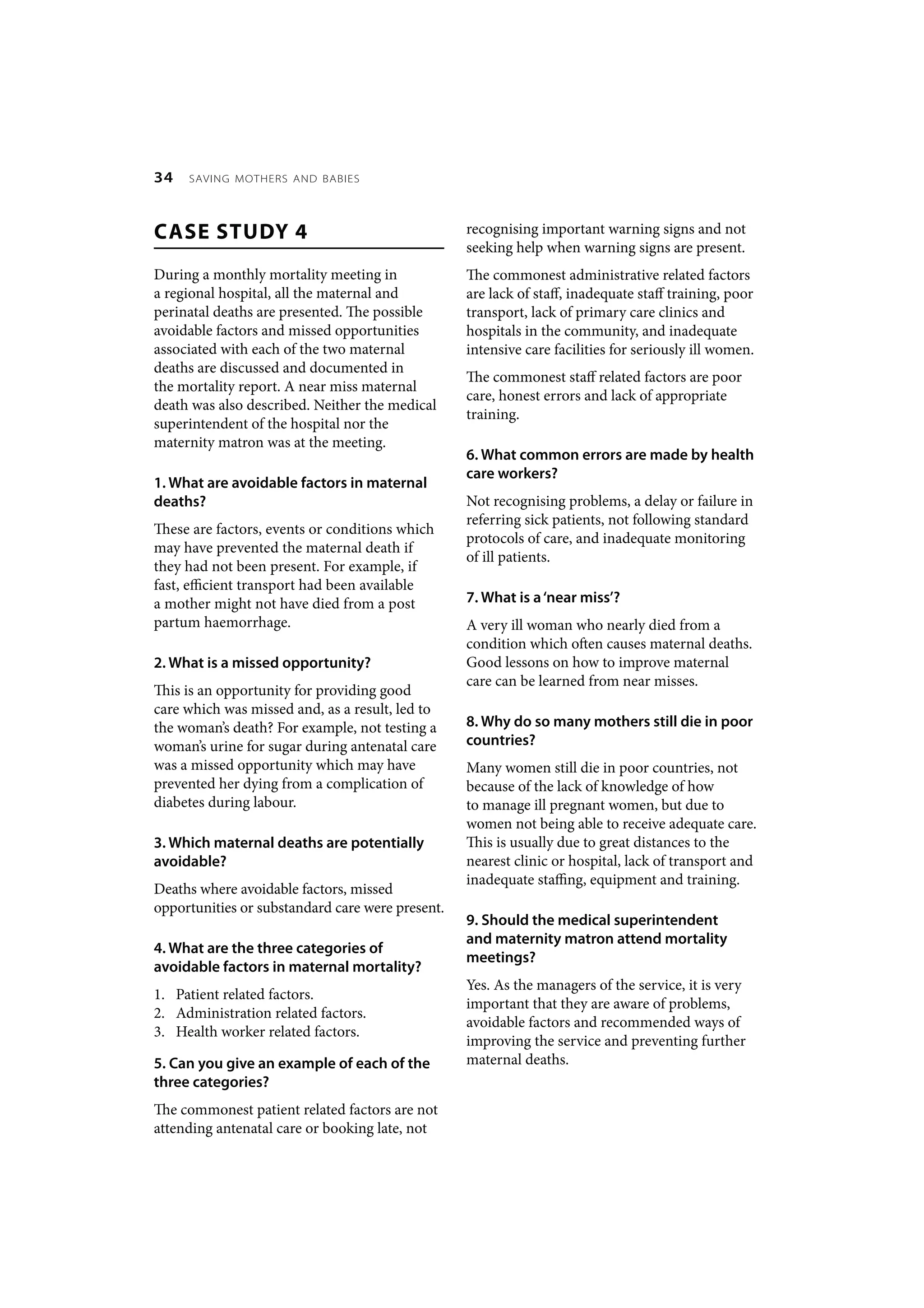 Saving Mothers and Babies: Maternal mortality | PDF