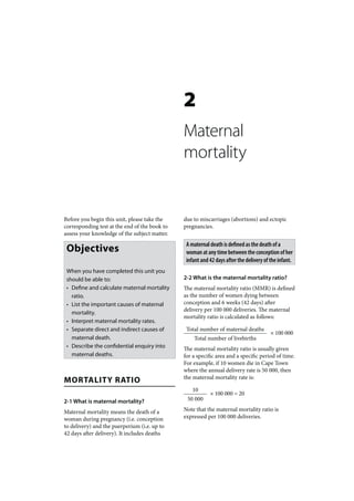 Saving Mothers and Babies: Maternal mortality | PDF