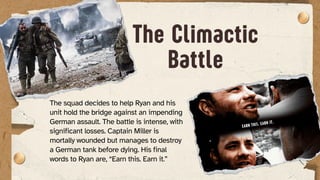 Saving private ryan Synthesis, A power point presentation summarizing the master piece | PDF