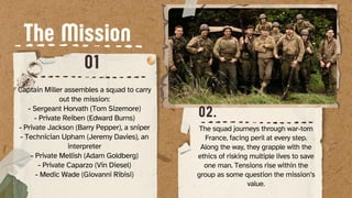 Saving private ryan Synthesis, A power point presentation summarizing ...