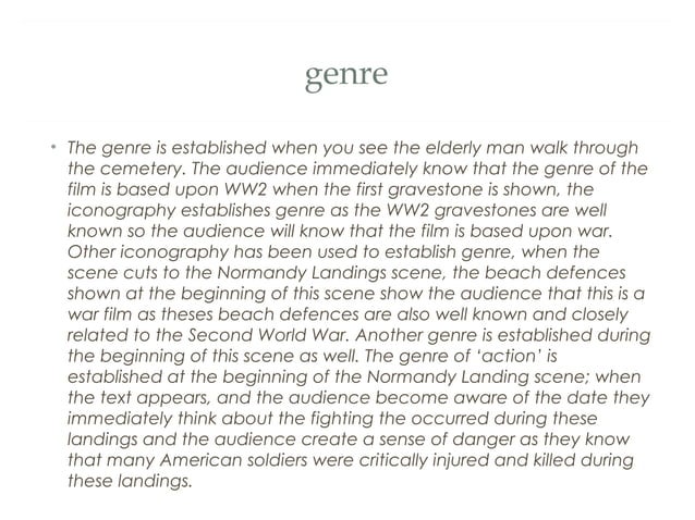 Saving private ryan opening sequence analysis | PPT