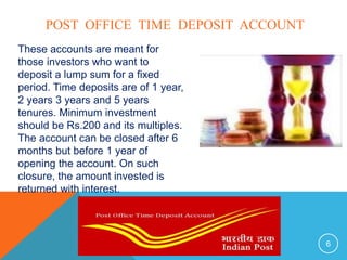 Savings in banks and post offices (india) | PPTX