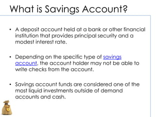Savings account | PPT