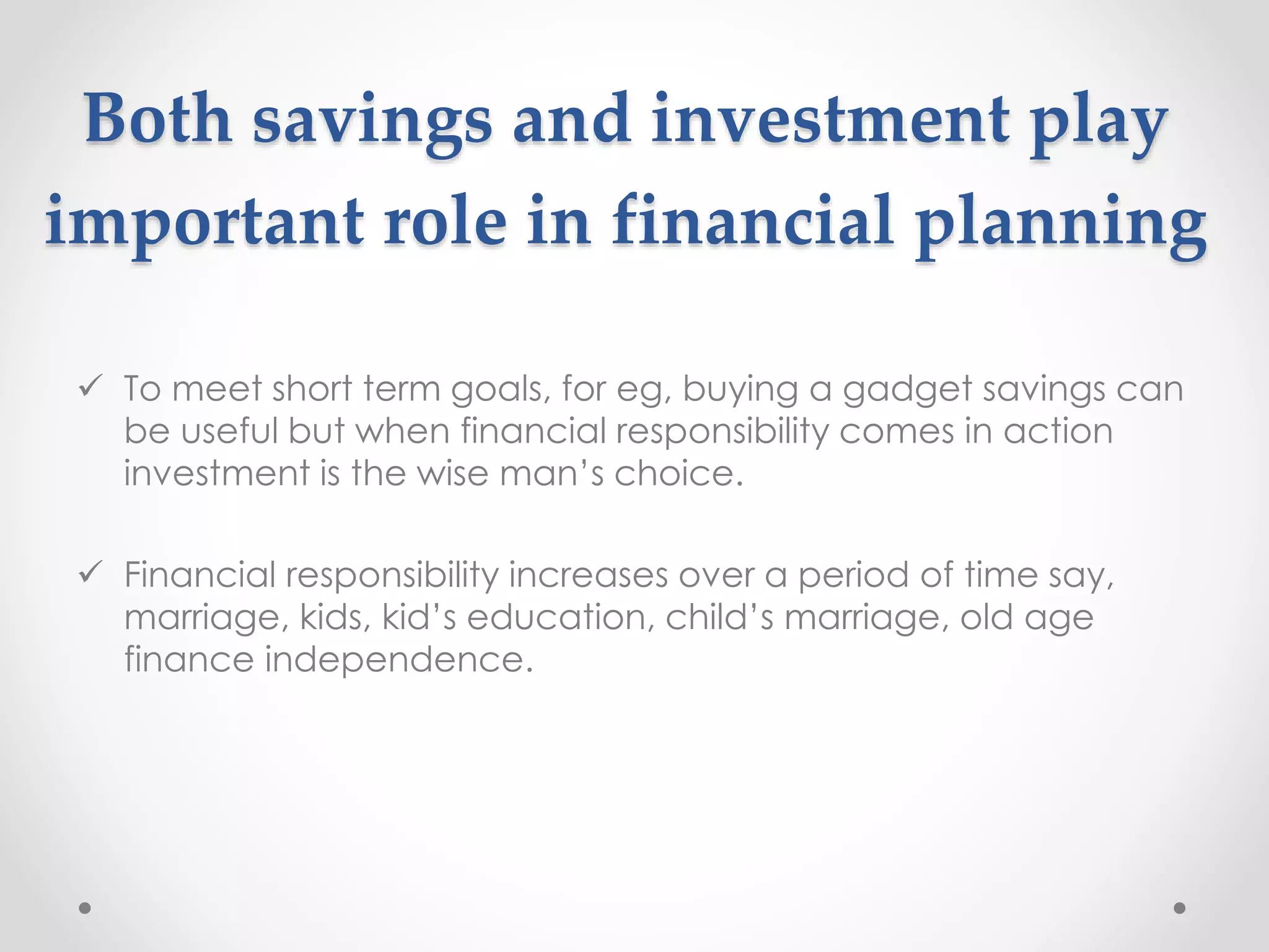 Savings vs investment | PPTX