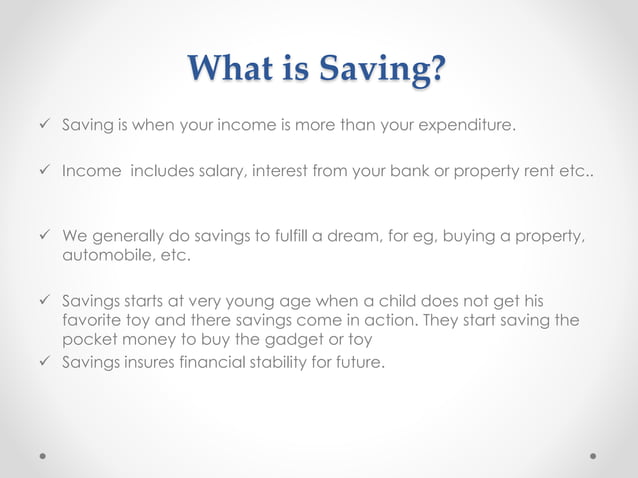 Savings vs investment | PPTX | Mutual Funds | Personal Investing
