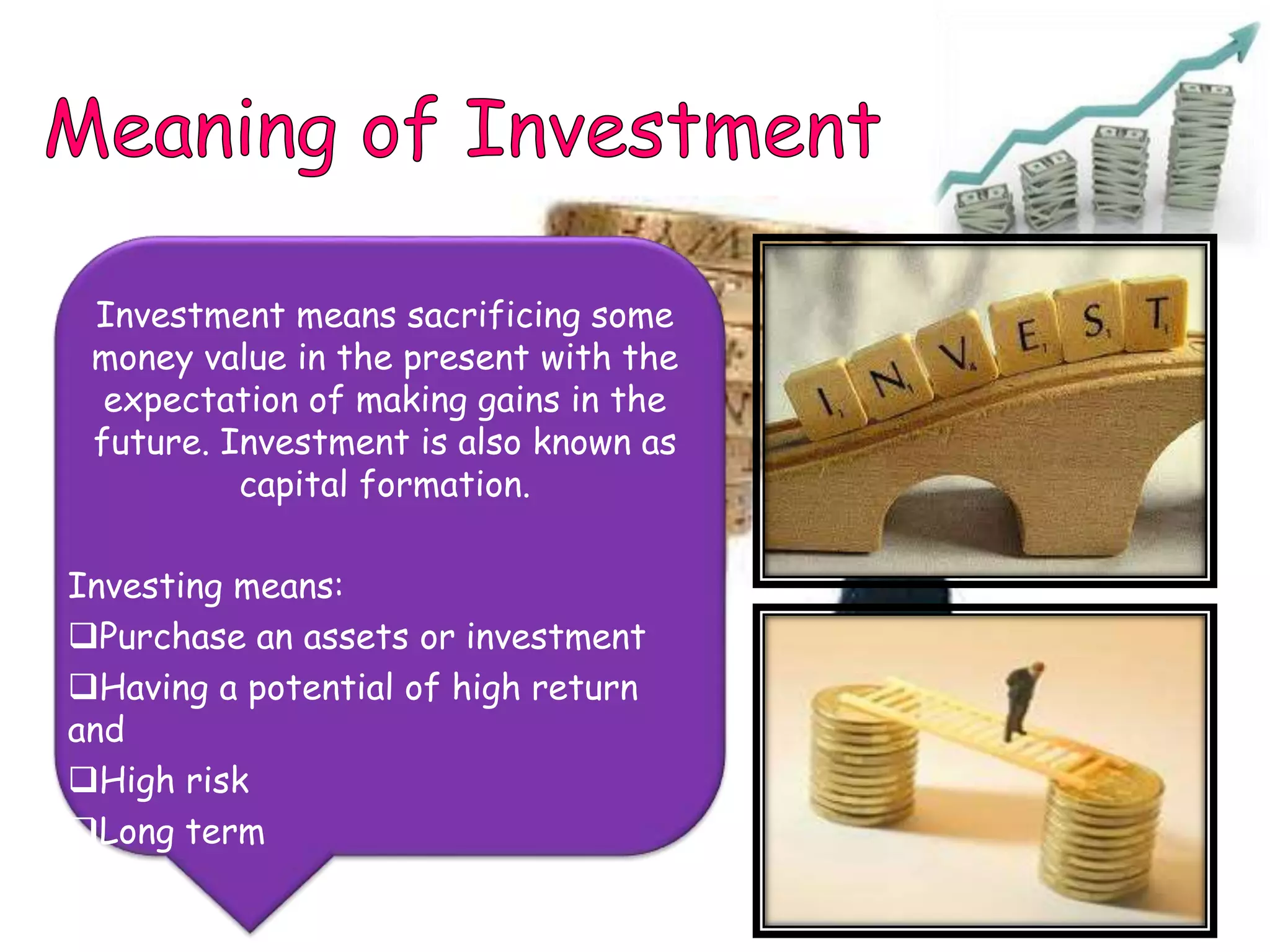 Savings and investment | PPTX