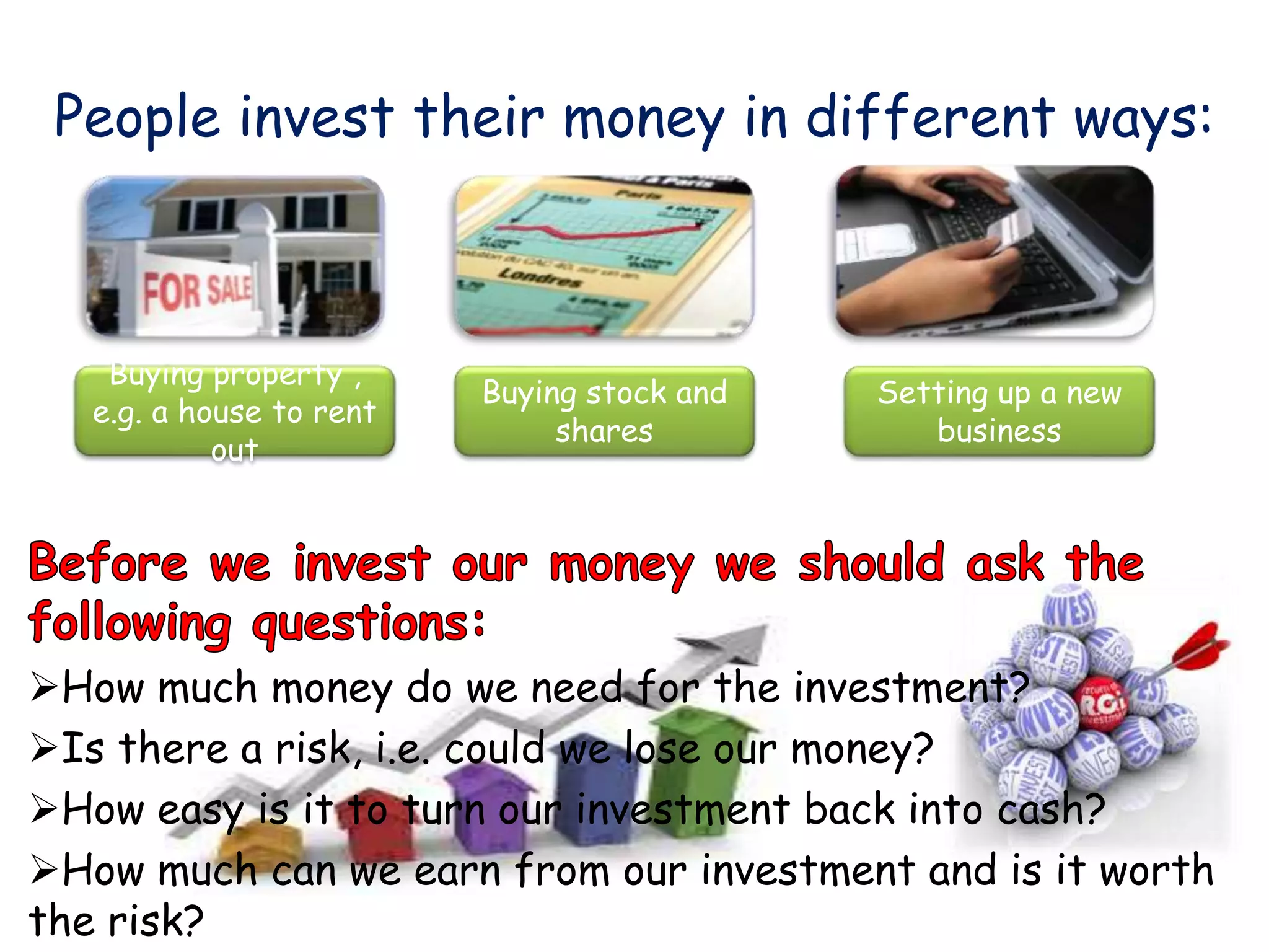 Savings and investment | PPTX