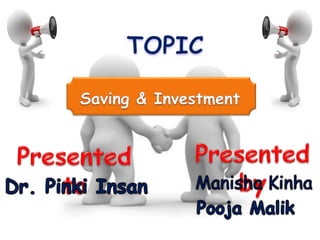 Savings and investment | PPTX