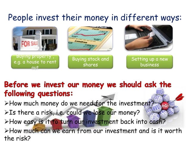 Savings and investment | PPTX