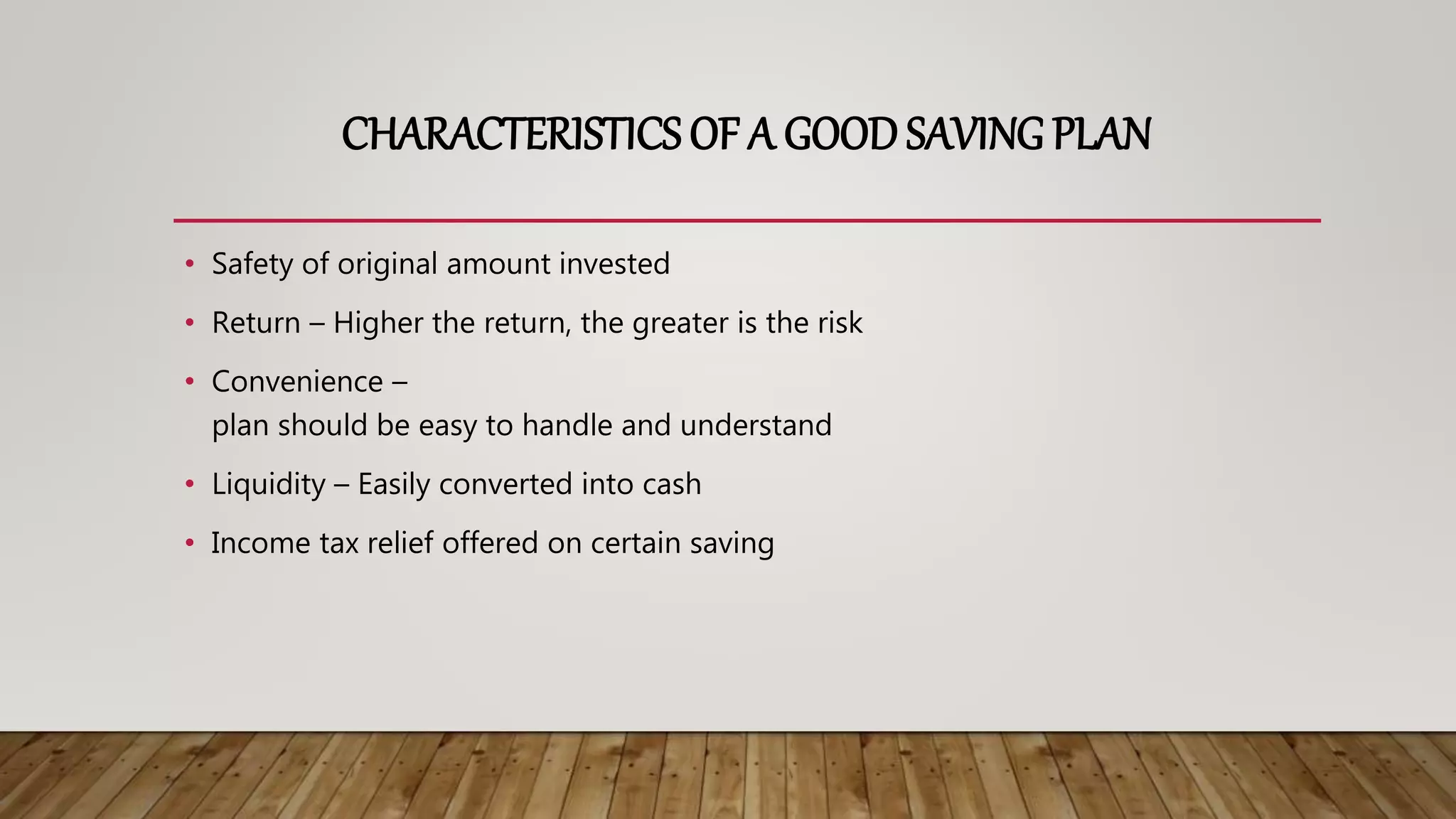 Savings and investments | PPTX