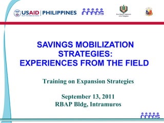 Savings mobilization strategies | PPT