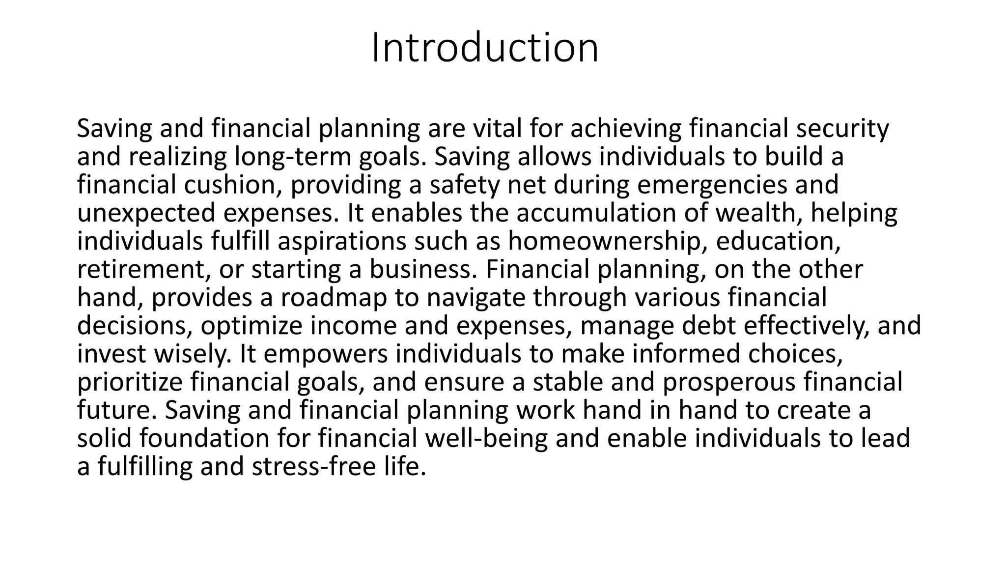 Savings Plan Calculator | PPTX | Financial Planning | Personal Finance