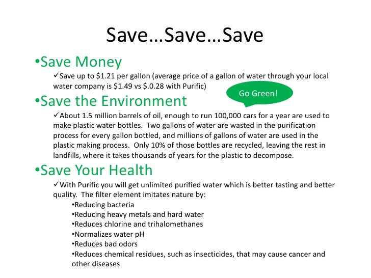 Savings Presentation