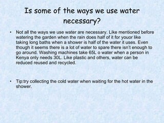 Saving water | PPT