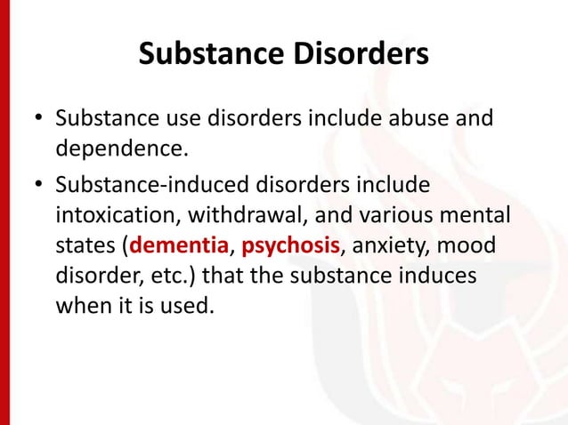 Abnormal Psychology - Substance-Related Disorders | PPT