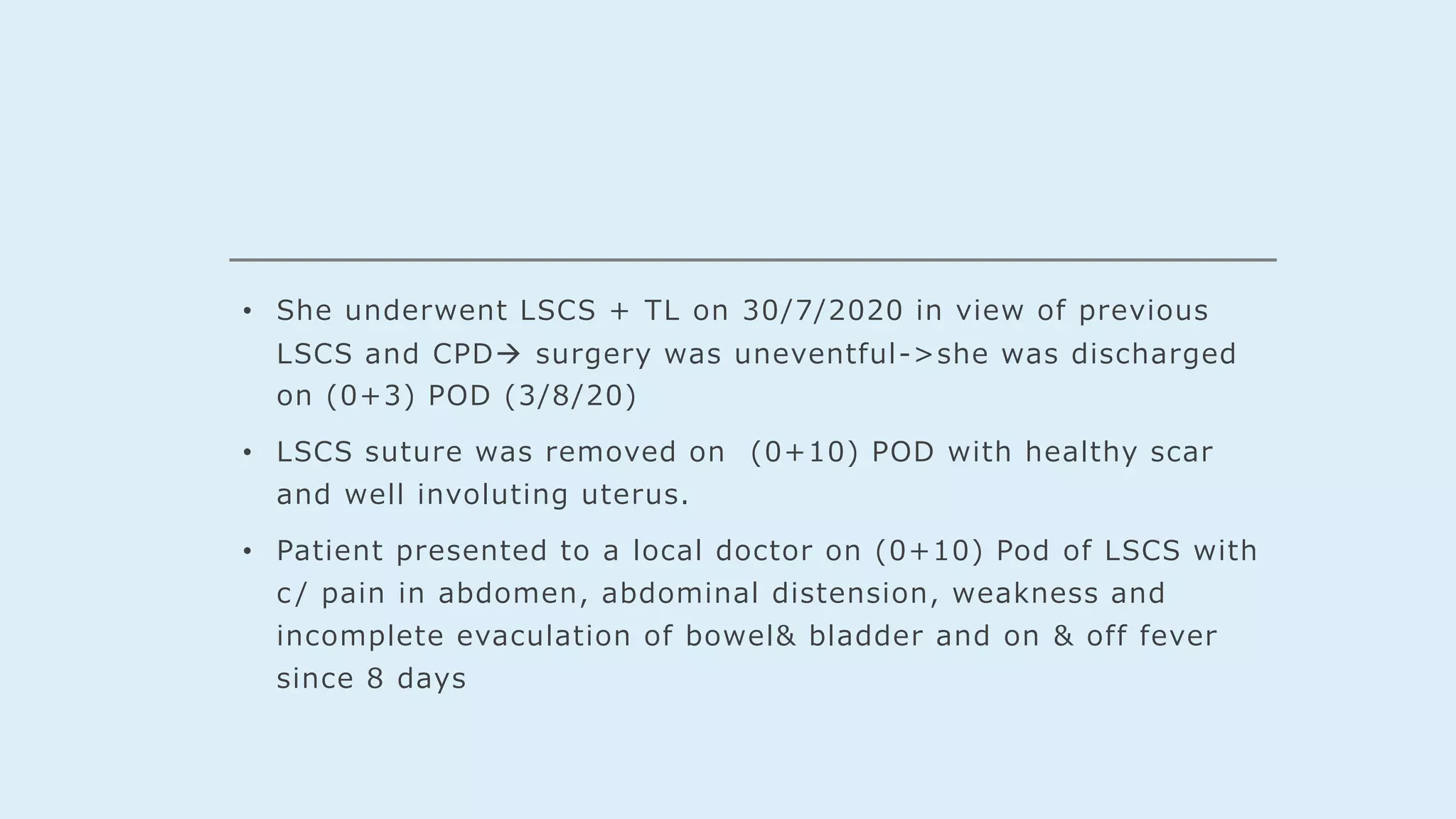 a post LScs complication | PPTX