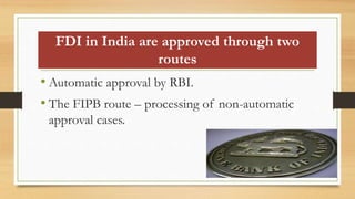 PRESENTATION ON FDI AND FII IN INDIA | PPTX
