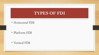 PRESENTATION ON FDI AND FII IN INDIA | PPTX