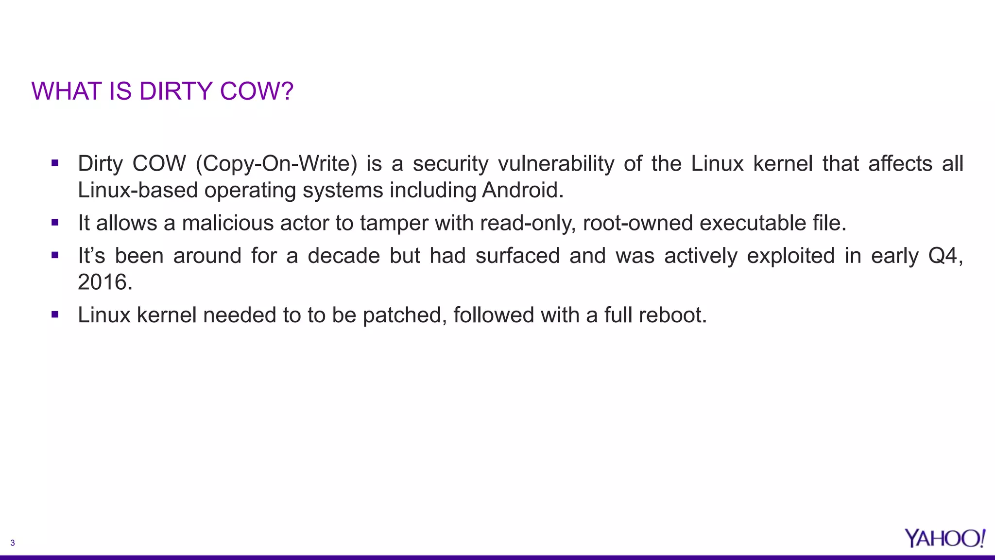 Handling Kernel Upgrades at Scale - The Dirty Cow Story | PPTX