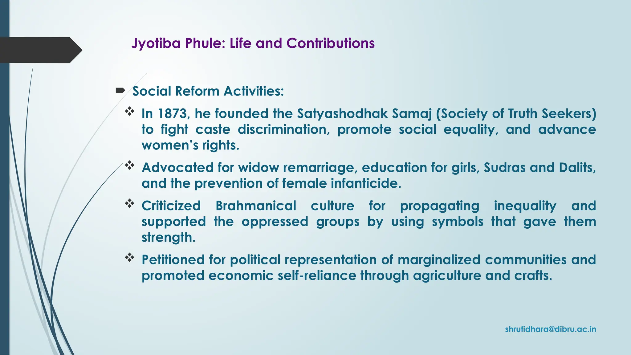 Savitribai Phule & Jyotiba Phule.pptx: Contribution towards Indian ...