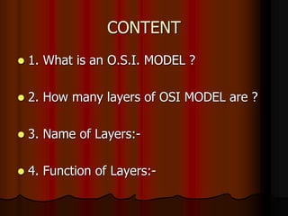 osi reference model ppt | PPT