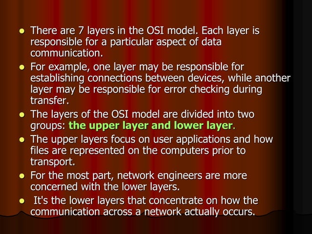 osi reference model ppt | PPT | Computer Networking | Computing