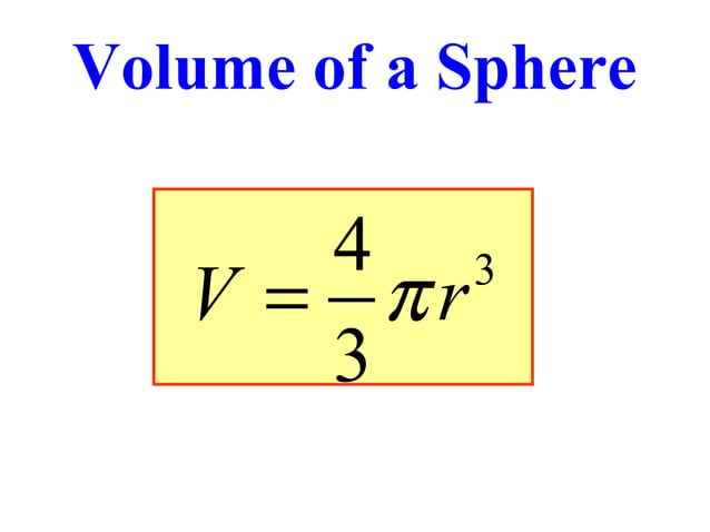 Sa volume spheres | PPT
