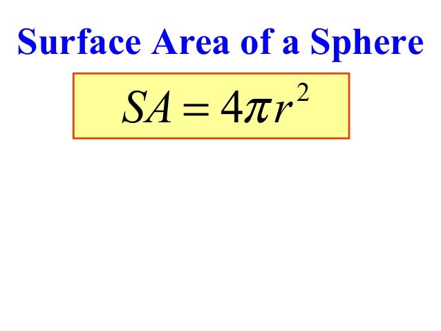 Sa volume spheres