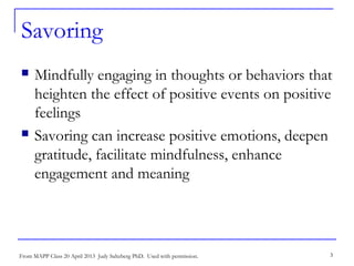 Savoring-HP Session | PPT