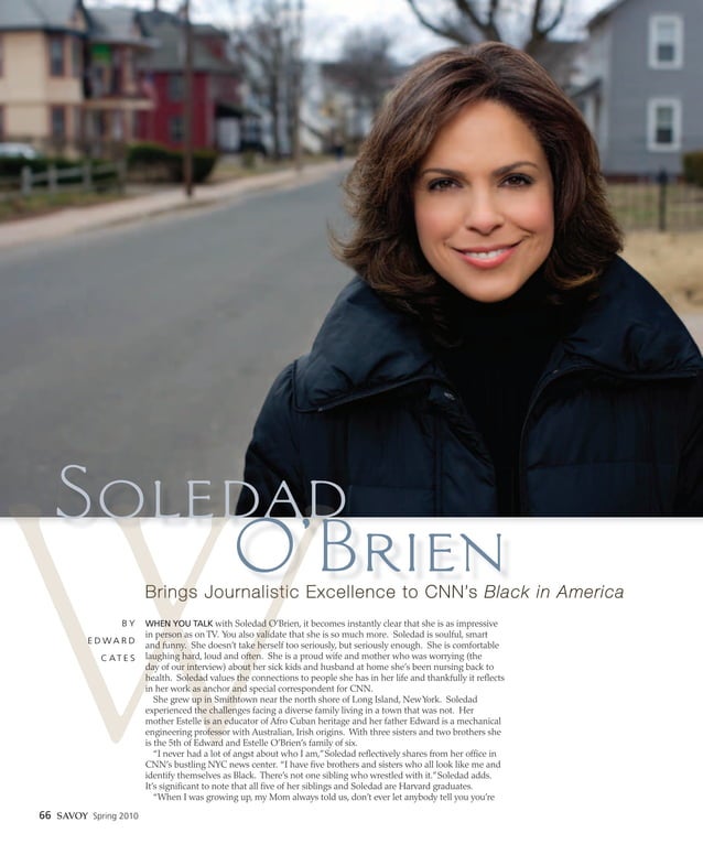 Soledad O'Brien Cover Story - Savoy Magazine by Edward Cates | PDF