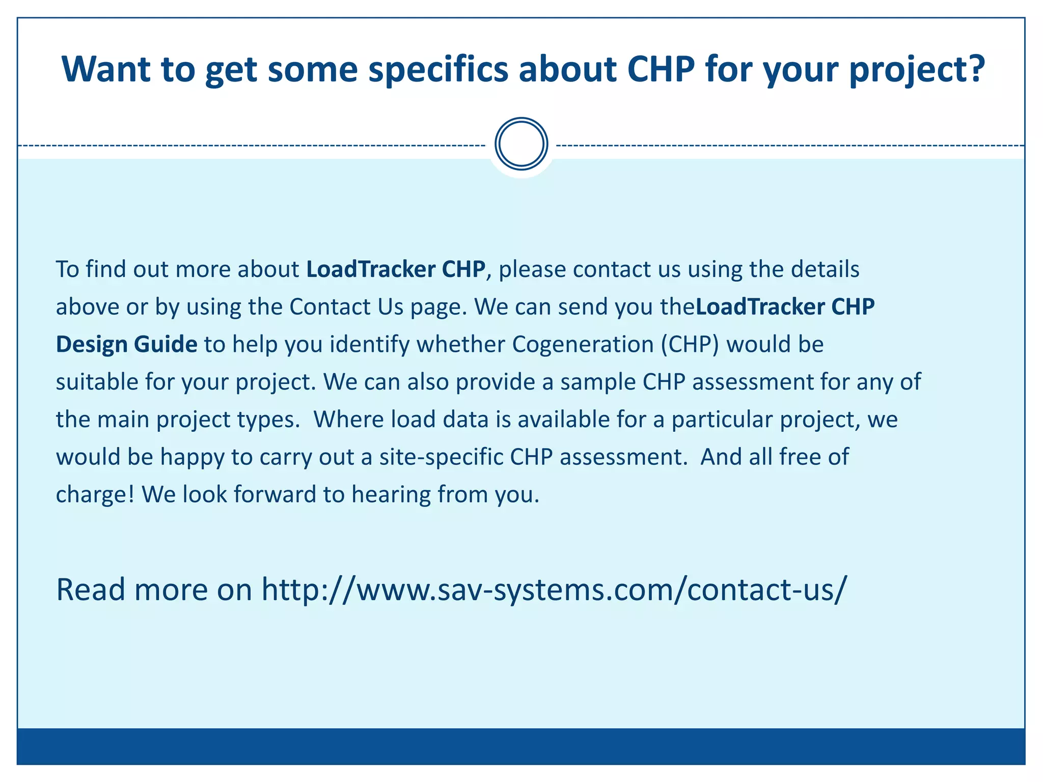 CHP Units from SAV Systems | PPT