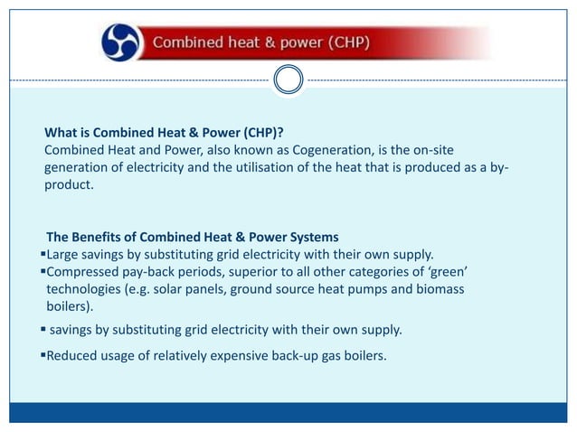CHP Units from SAV Systems | PPT