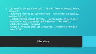 Savremene metode obrade prezentacija vezana za adheziju | PPTX