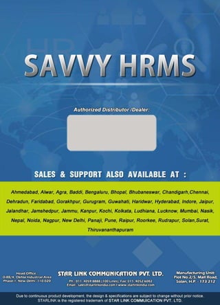 Savvy HRMS | Star Link | Software | PDF